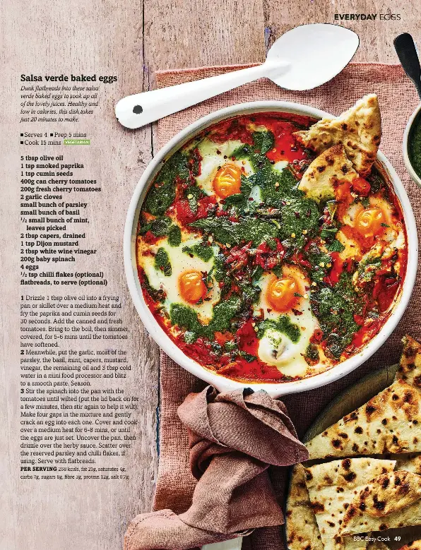 Salsa verde baked eggs - PressReader