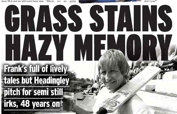 GRASS STAINS HAZY MEMORY - PressReader