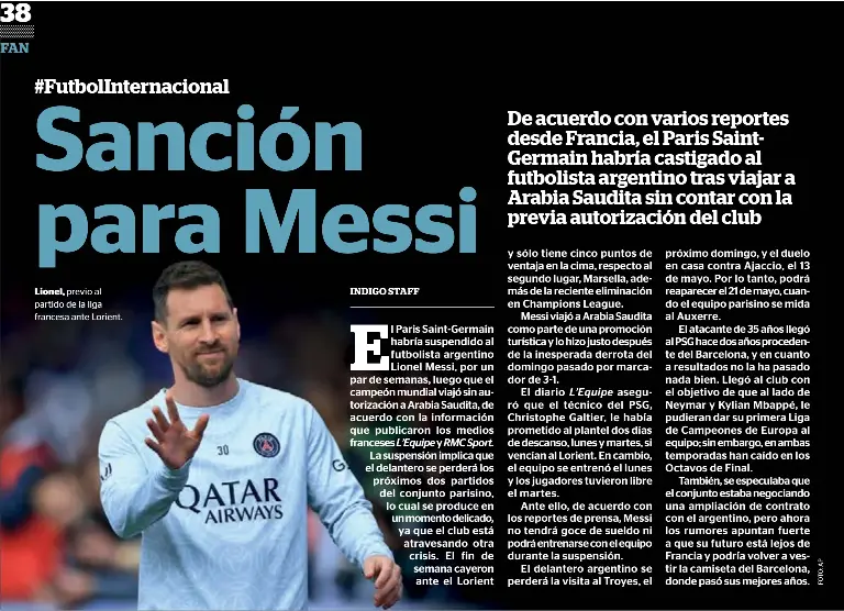 Sanción para Messi - PressReader