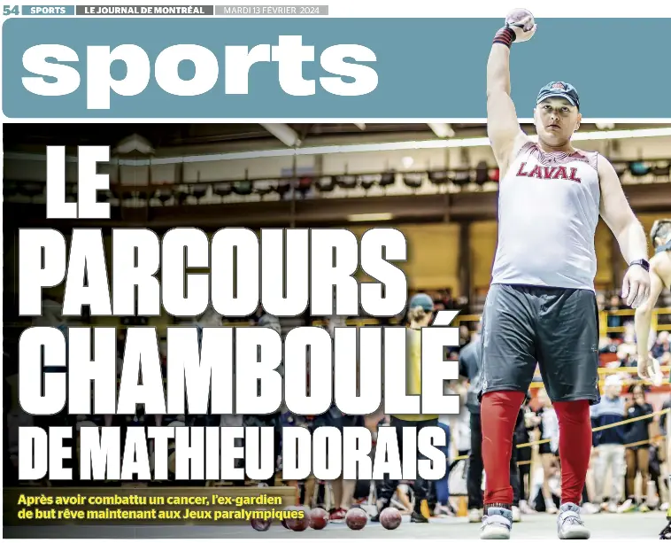 LE PARCOURS CHAMBOULÉ DE MATHIEU DORAIS - PressReader