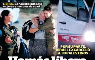 POR SU PARTE, ISRAEL EXCARCELÓ A 39 PALESTINOS Hamás libera 17 rehenes en tenso segundo día de ...