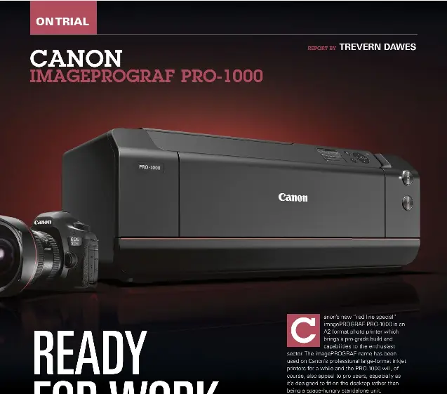 Canon image PROGRAF PRO-1000 - PressReader