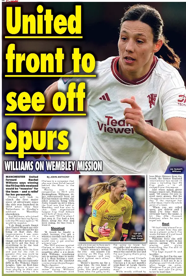 United front to see off Spurs - PressReader