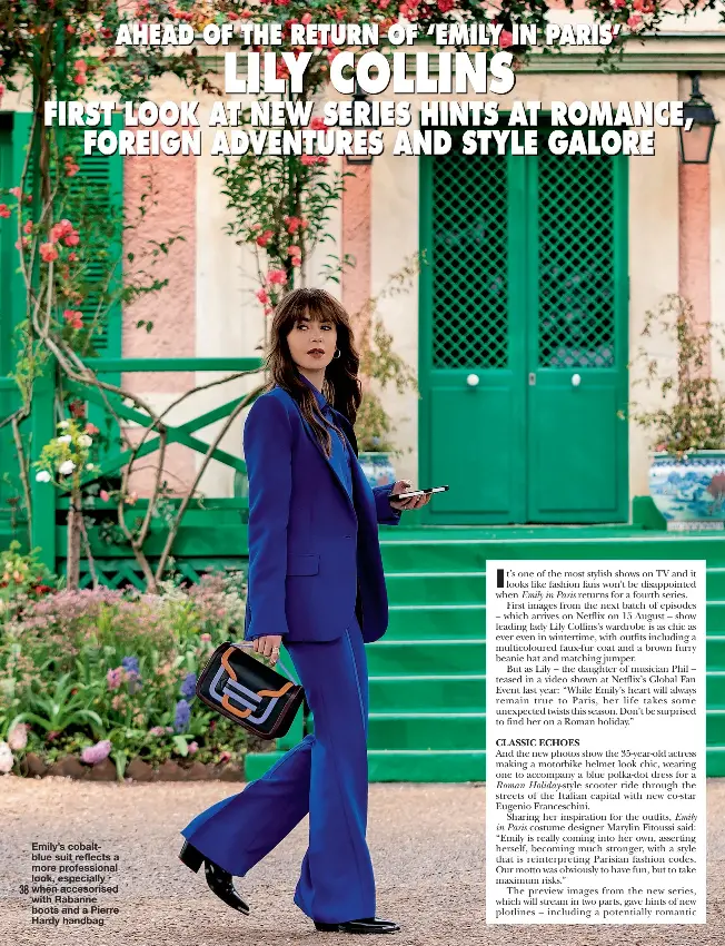 AHEAD OF THE RETURN OF ‘EMILY IN PARIS’ LILY COLLINS - PressReader