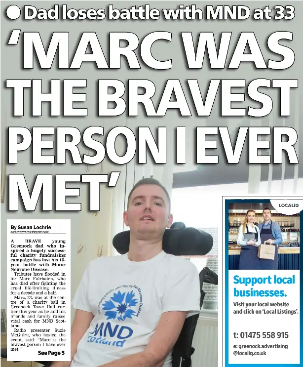 ‘MARC WAS THE BRAVEST PERSON I EVER MET’ - PressReader