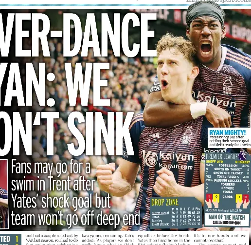 RIVER-DANCE RYAN: WE WON‘T SINK - PressReader