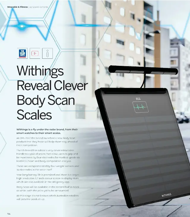 Withings Reveal Clever Body Scan Scales - PressReader