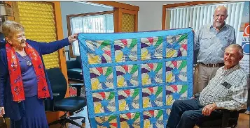 Quilt gift honours Ivor’s father who showed supreme valour - PressReader