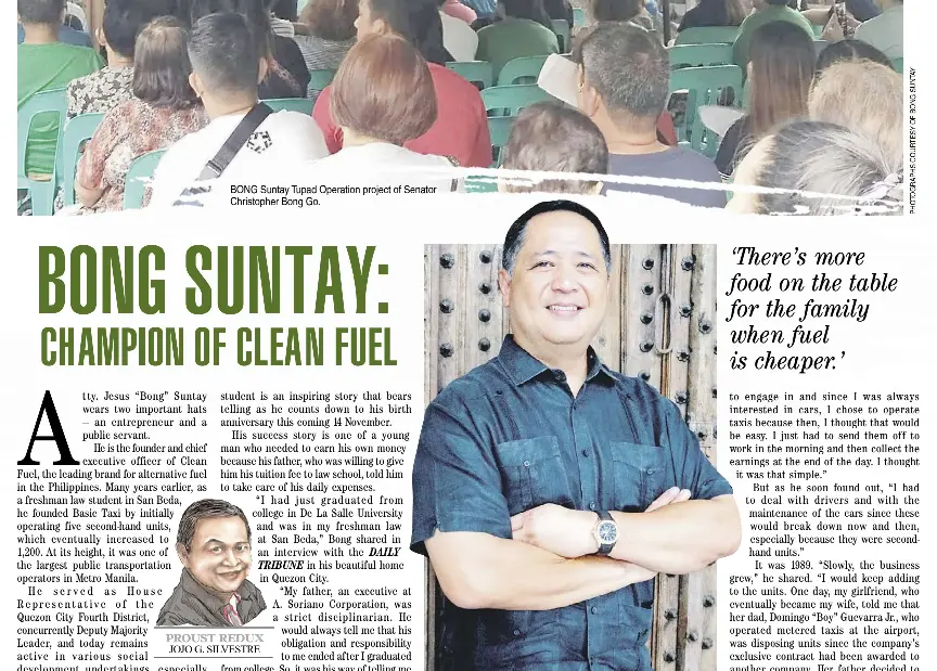 BONG SUNTAY: CHAMPION OF CLEAN FUEL - PressReader