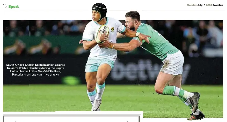 Blow for Ireland as players injured - PressReader