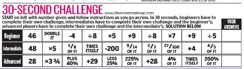 30-SECOND CHALLENGE - PressReader