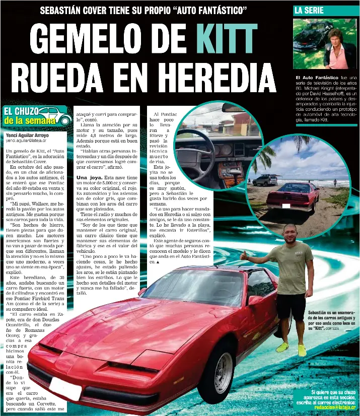 GEMELO DE KITT RUEDA EN HEREDIA - PressReader