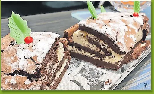 BOOZY CHOCOLATE CREAM ROULADE - PressReader