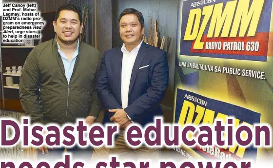 Disaster education needs star power - PressReader
