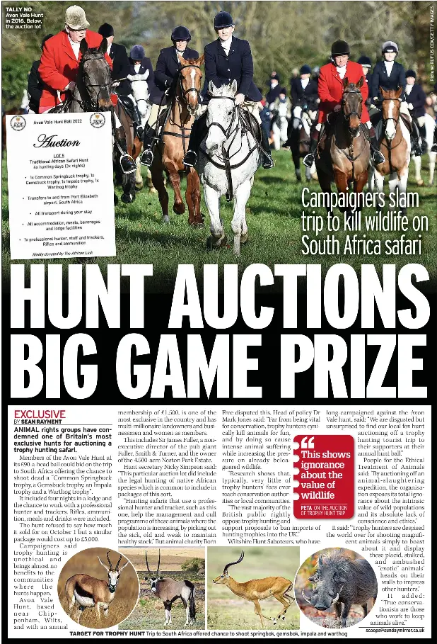 HUNT AUCTIONS BIG GAME PRIZE - PressReader