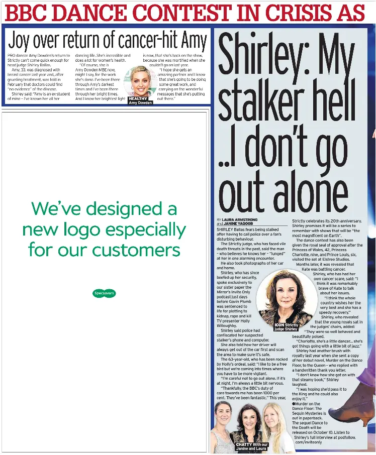 Shirley: My stalker hell ..l don’t go out alone - PressReader