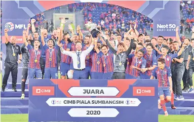 JDT mula langkah kanan julang Piala Sumbangsih - PressReader