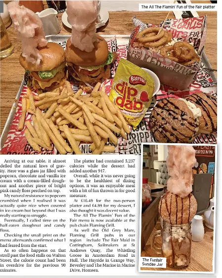 Hull Fair-themed pub platter is a rollercoas­ter experience - PressReader