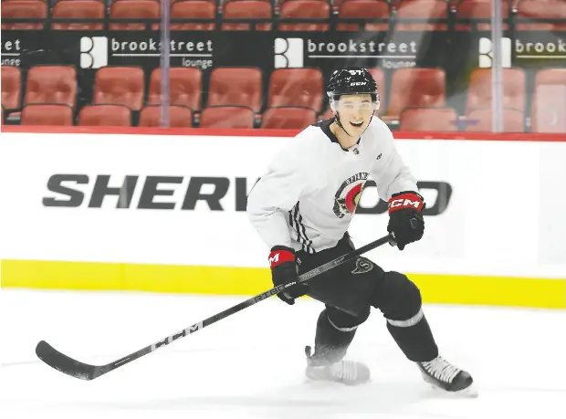 Pinto skates once again with Sens teammates - PressReader