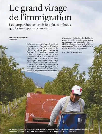 Le grand virage de l’immigratio­n - PressReader