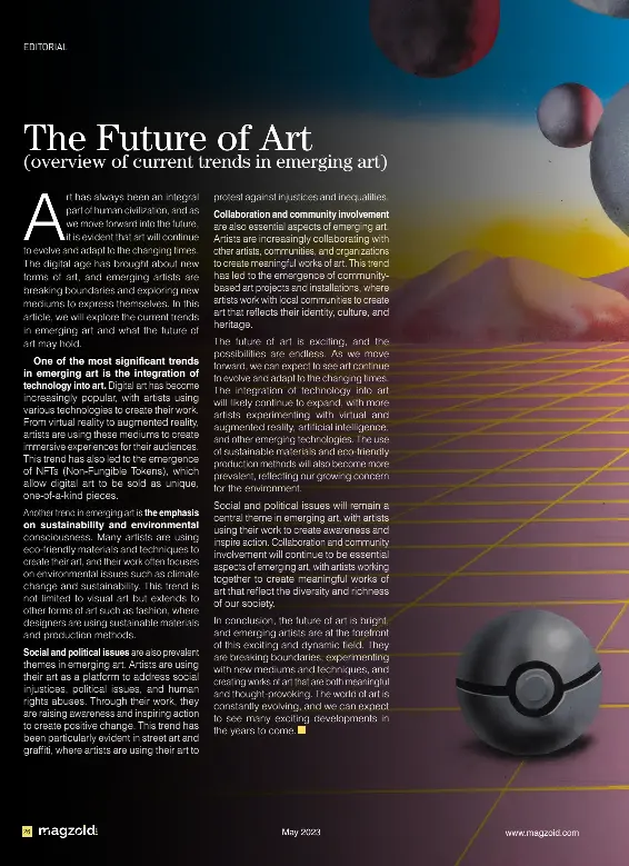 The Future of Art - PressReader