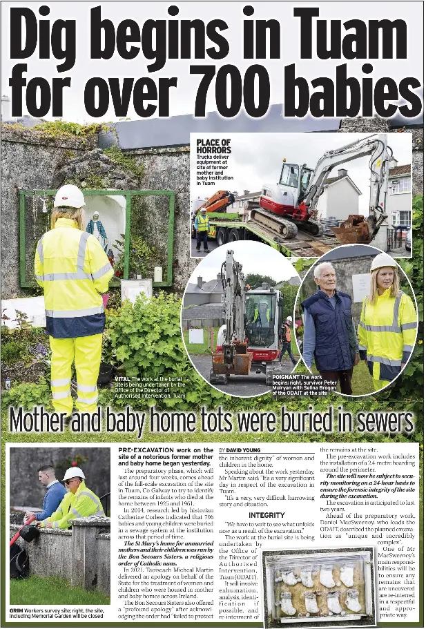 Deprived kids not income poor on rise Dig begins in Tuam for over 700 babies - PressReader