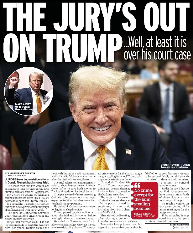 THE JURY’S OUT ON TRUMP - PressReader