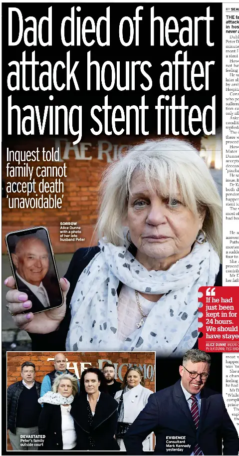 Dad died of heart attack hours after having stent fitted - PressReader