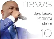 Boko breaks Bophirima silence - PressReader