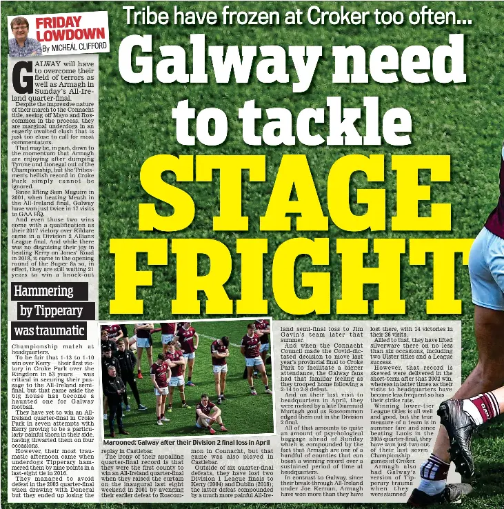 Galway need to tackle STAGE FRIGHT - PressReader