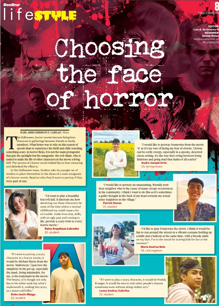 Choosing the face of horror - PressReader