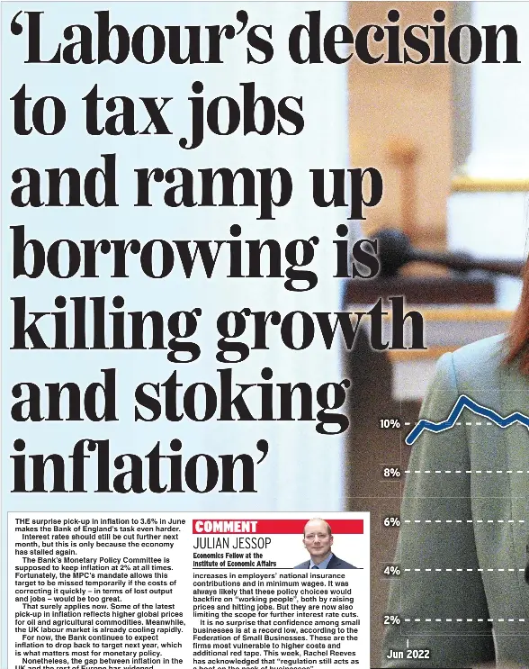 ‘Labour’s decision to tax jobs and ramp up borrowing is killing growth and stoking inflation ...