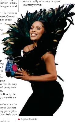 Kefilwe How globe-trotting Mabote’s fashion inspires sense - PressReader