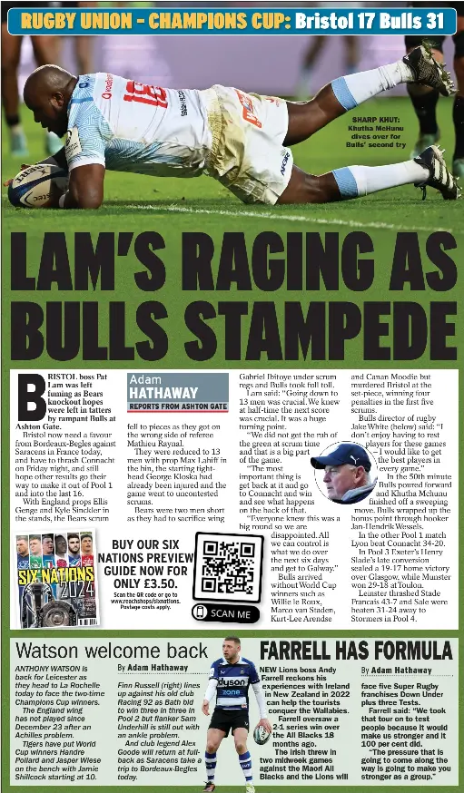 LAM’S RAGING AS BULLS STAMPEDE - PressReader