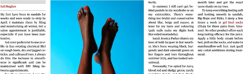 Sali Hughes on beauty: get your feet sandal-ready with a summer makeover - PressReader