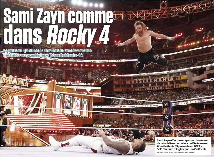Sami Zayn comme dans Rocky 4 - PressReader