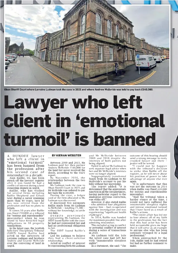 Lawyer who left client in ‘emotional turmoil’ is banned - PressReader