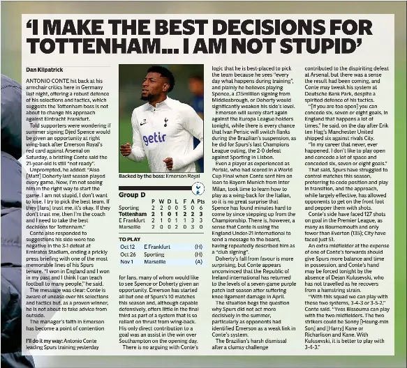 ‘I MAKE THE BEST DECISIONS FOR TOTTENHAM... I AM NOT STUPID’ - PressReader