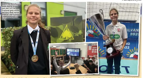 Macie celebrates being on winning England team - PressReader