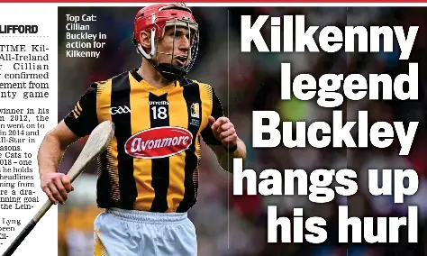 Kilkenny legend Buckley hangs up his hurl - PressReader