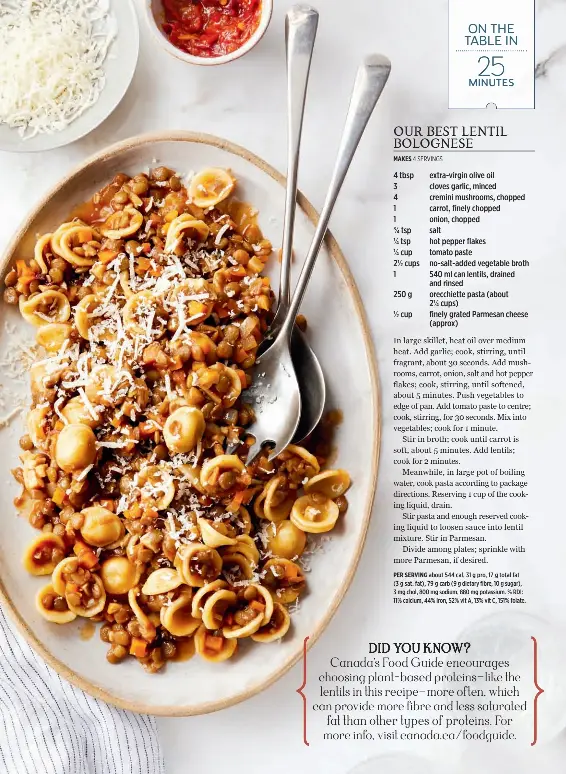 OUR BEST LENTIL BOLOGNESE - PressReader