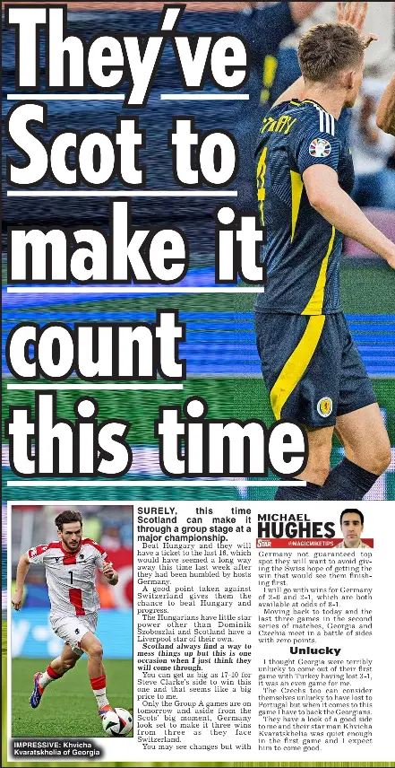 THEY’VE SCOT TO MAKE IT COUNT THIS TIME - PressReader