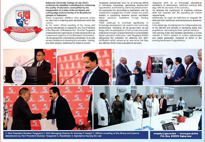 GUC commended for advancing skills developmen­t - PressReader