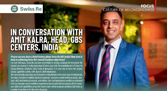 IN CONVERSATI­ON WITH AMIT KALRA, HEAD, GBS CENTERS, INDIA - PressReader