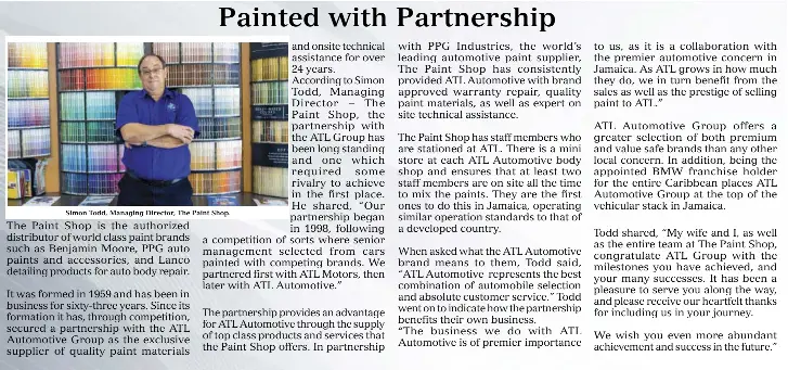 Painted with Partnershi­p - PressReader