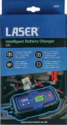 Laser Tools’ 4A intelligen­t battery charger (part number 8699) - PressReader