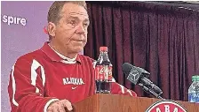 Saban explains his bloodshot eye ahead of LSU - PressReader