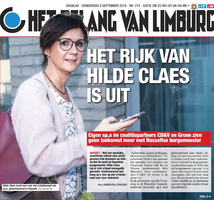 HET RIJK VAN HILDE CLAES IS UIT - PressReader