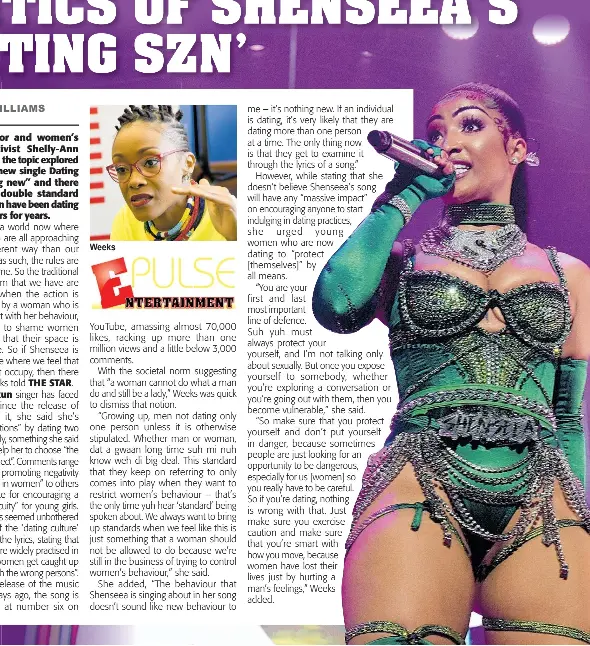 ACTIVIST BLASTS CRITICS OF SHENSEEA’S ‘DATING SZN’ - PressReader