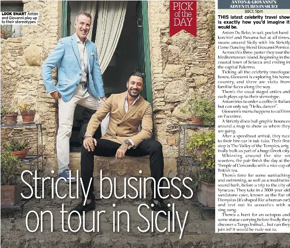Strictly business on tour in Sicily - PressReader